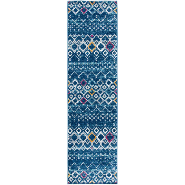World Menagerie Tapis bleu marine / turquoise Spinosa et Commentaires - Wayfair Canada